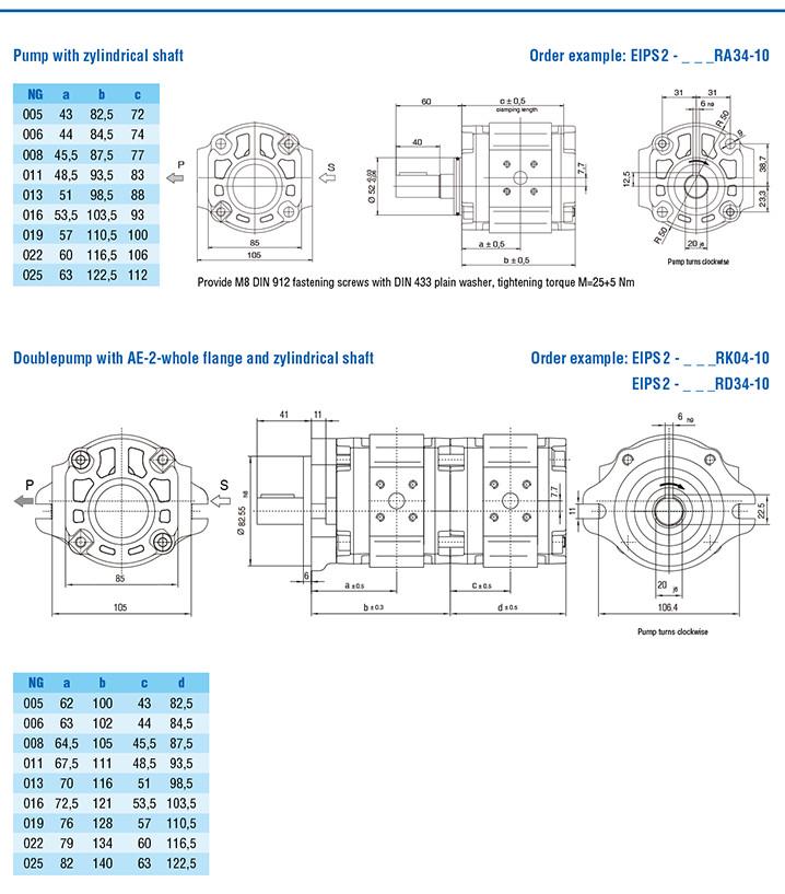 ECKERLE艾可勒液压泵齿轮泵EIPS2-005RA04-10 EIPS2-013RK04-11 - 深圳市动力源液压经营部